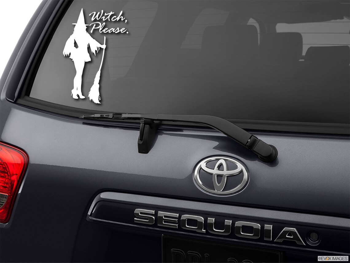 Witch Decal, Witch Please Decal, Flying Witch Decal, Witch Please ...