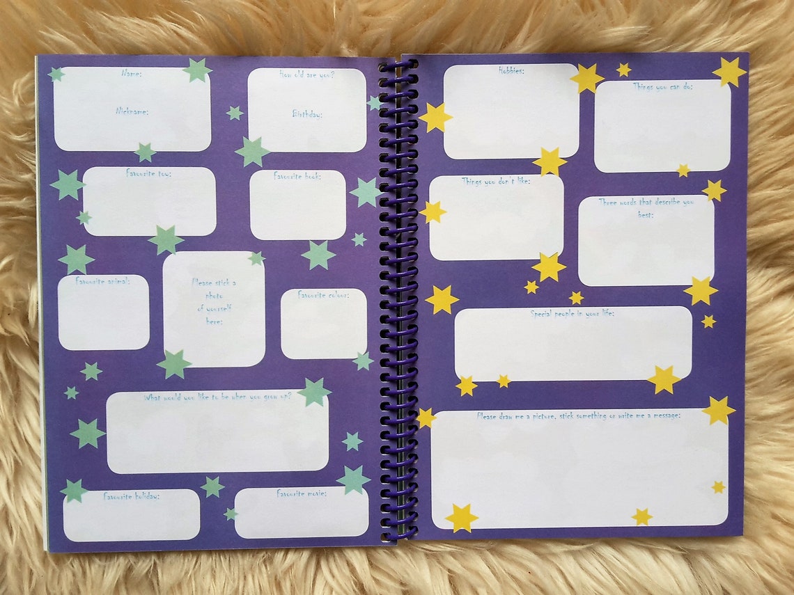 Childrens Friendship Book, School Leavers, Kids Memory Book, Scrap Book ...