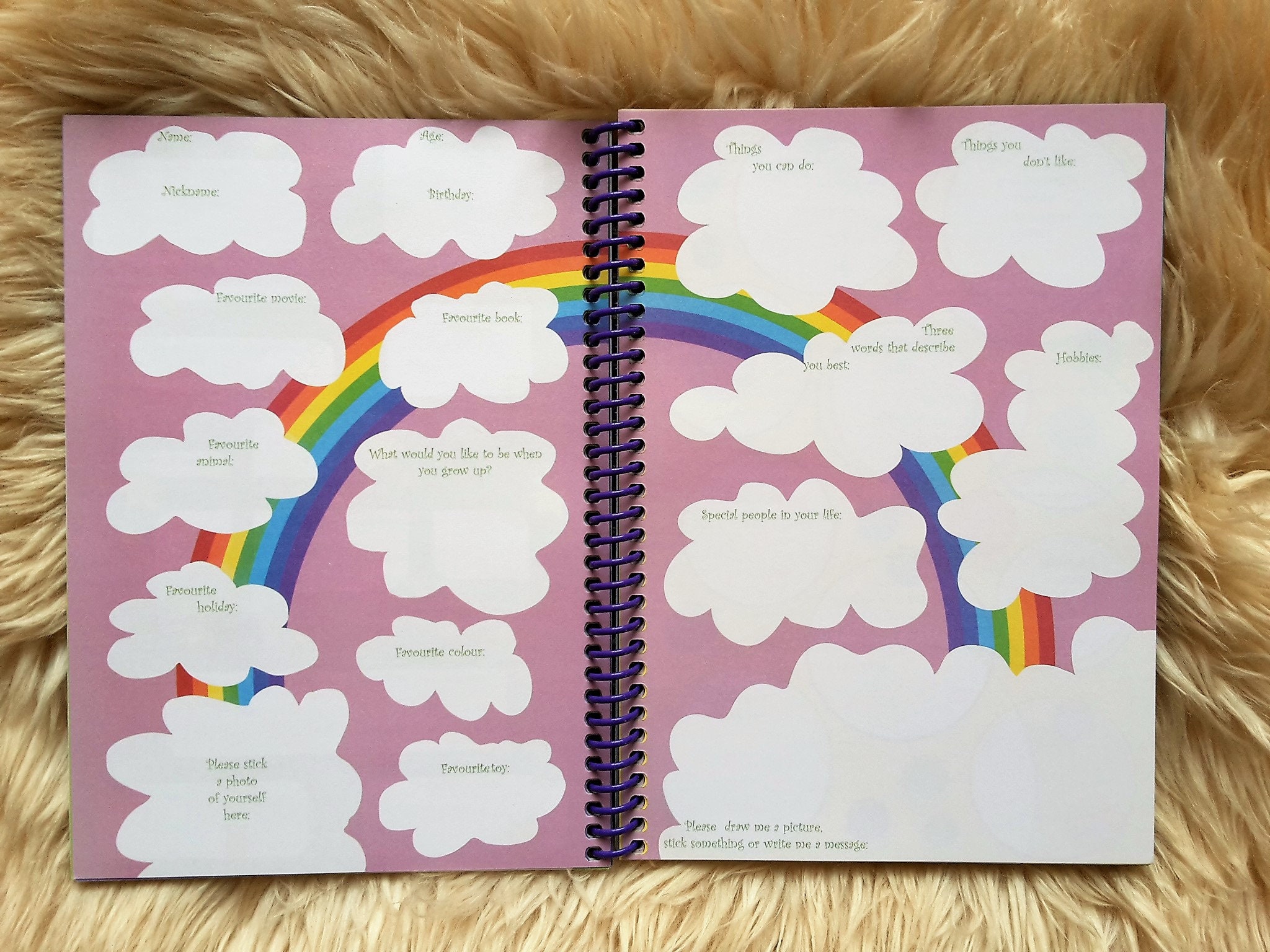 Childrens Friendship Book, School Leavers, Kids Memory Book, Scrap Book ...