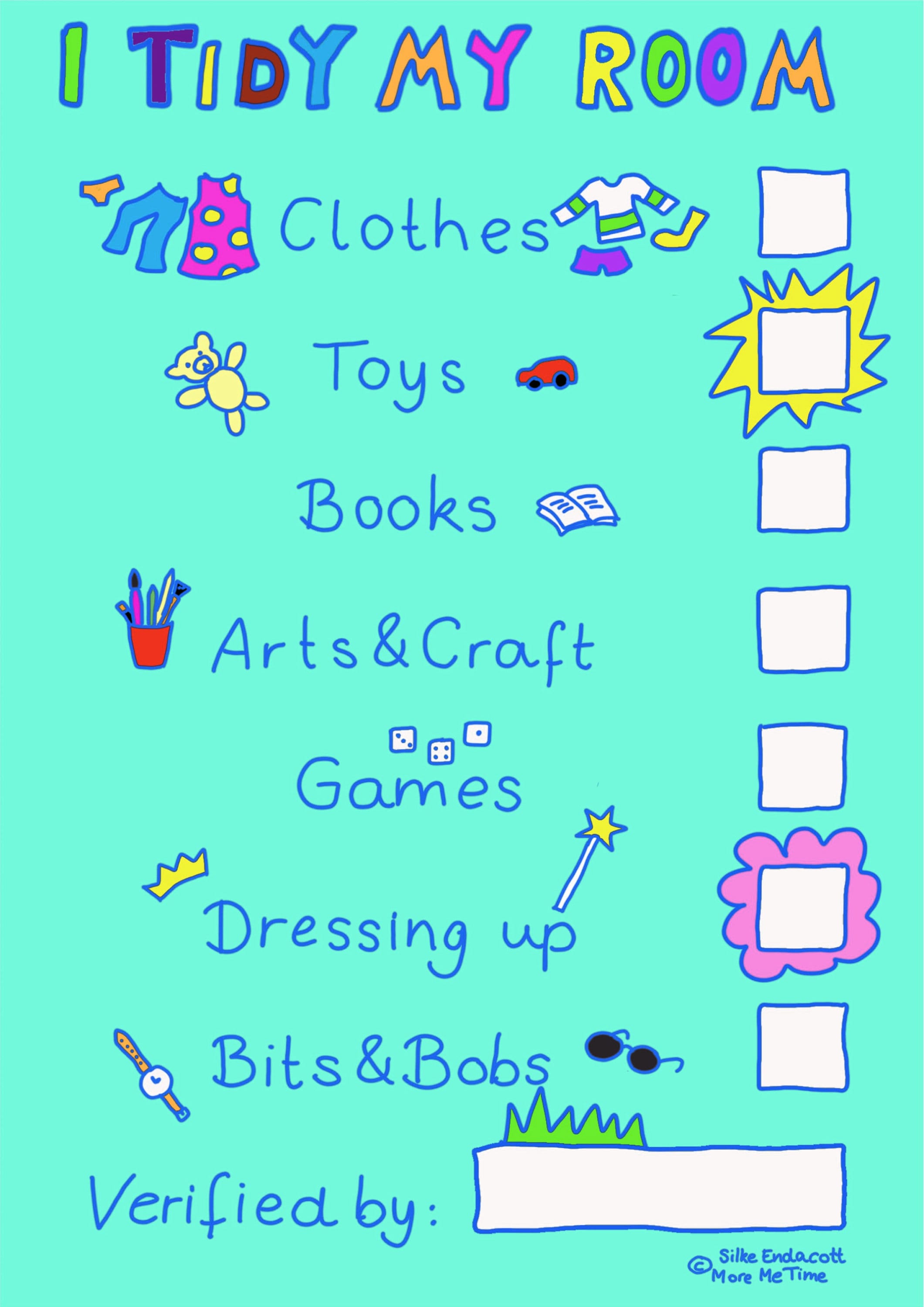 Kids Room Tidy Checklist, A4, Printable Activity Sheet, Fun Room Tidy ...