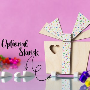 Present Gift Card Holder. Personalized Wooden Birthday Gift Card Holder ...