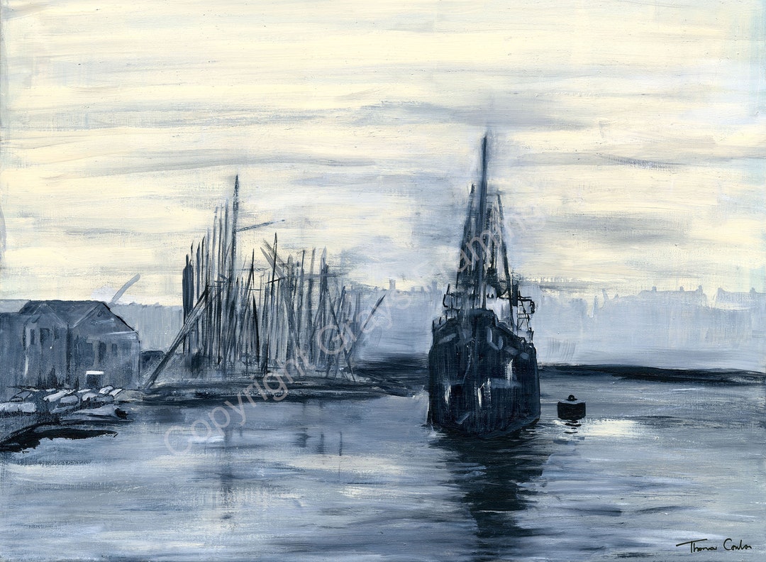 River Boat by Thomas Conlon FREE UK Postage - Etsy