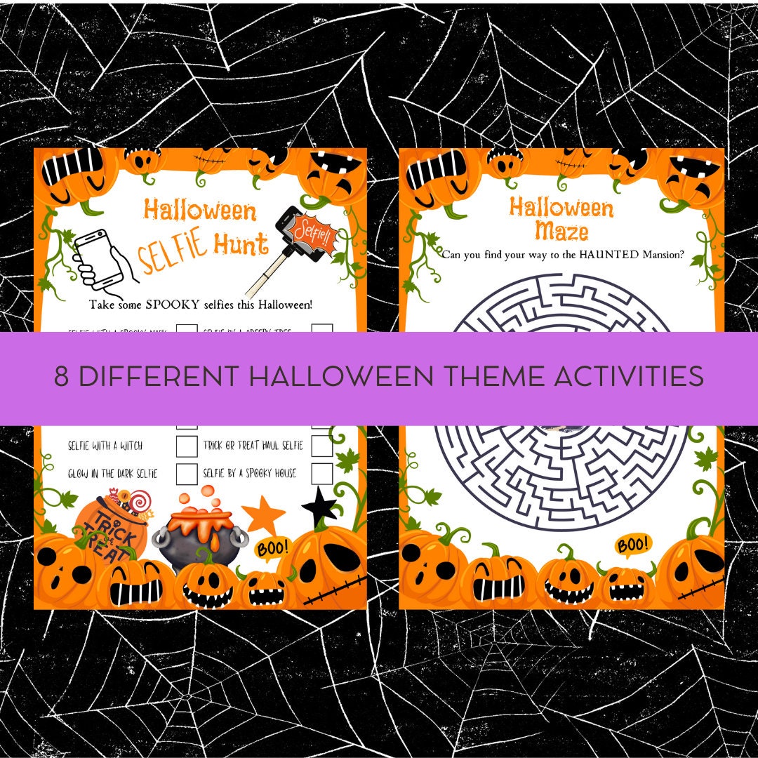 Halloween Printable Activity Bundle Halloween Party Games - Etsy
