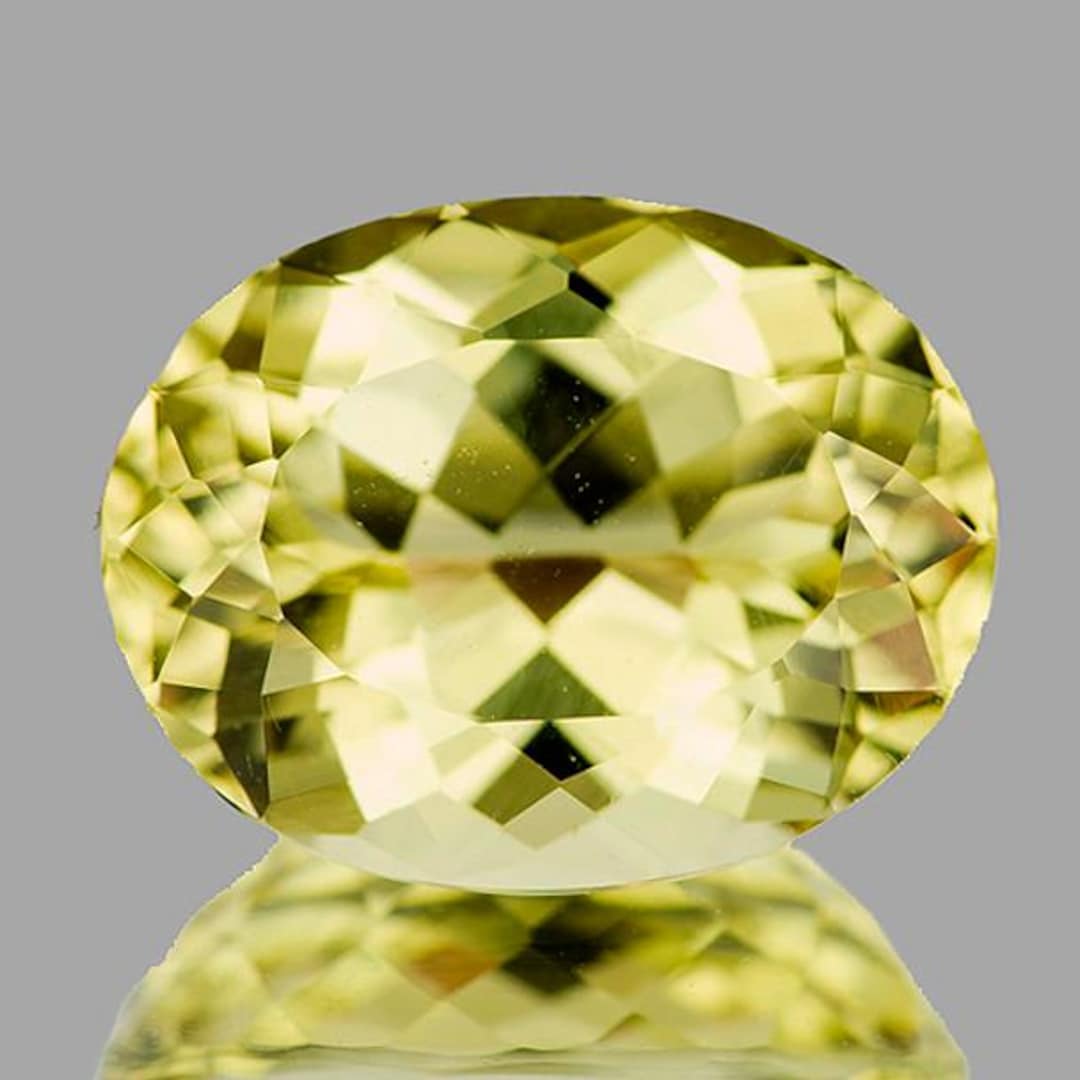 Natural Golden Yellow Beryl 'heliodor' 11.5x9 Mm 3.60ct Oval Faceted ...