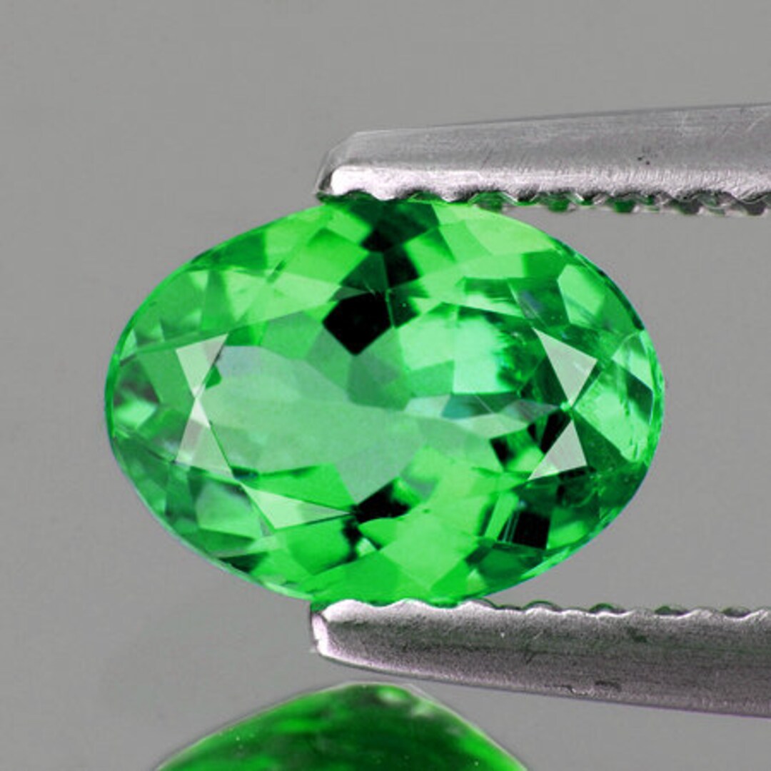 Natural Tsavorite Intense Chrome Green Garnet 6x4 Mm 1 Piece Oval ...