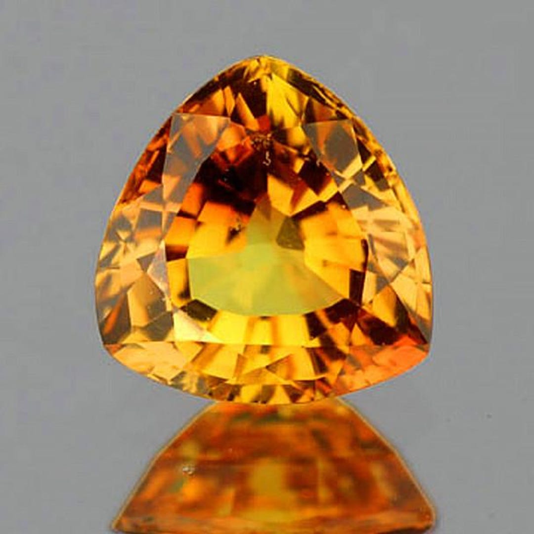 Natural Yellow Sapphire 0.92ct 6.00mm Trillion Faceted Flawless-vvs ...