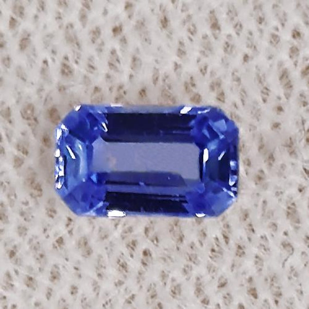 Natural Intense Blue Sapphire – 5x3 Mm 0.32ct Octagonal Faceted Cut ...
