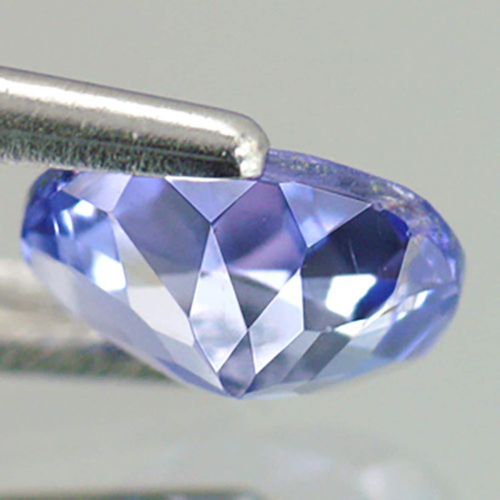 Natural Light Purple Blue Tanzanite 7.5x5.5 Mm 1.07ct Oval Faceted Cut ...