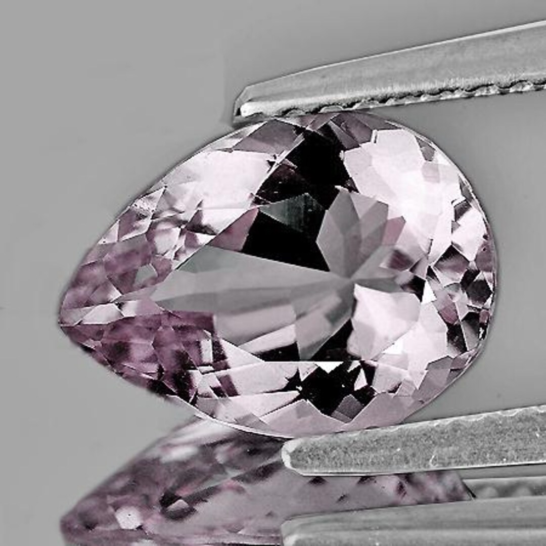 Natural Soft Pink Morganite 8x6 Mm 1.0ct Pear Faceted Cut [flawless-vvs ...