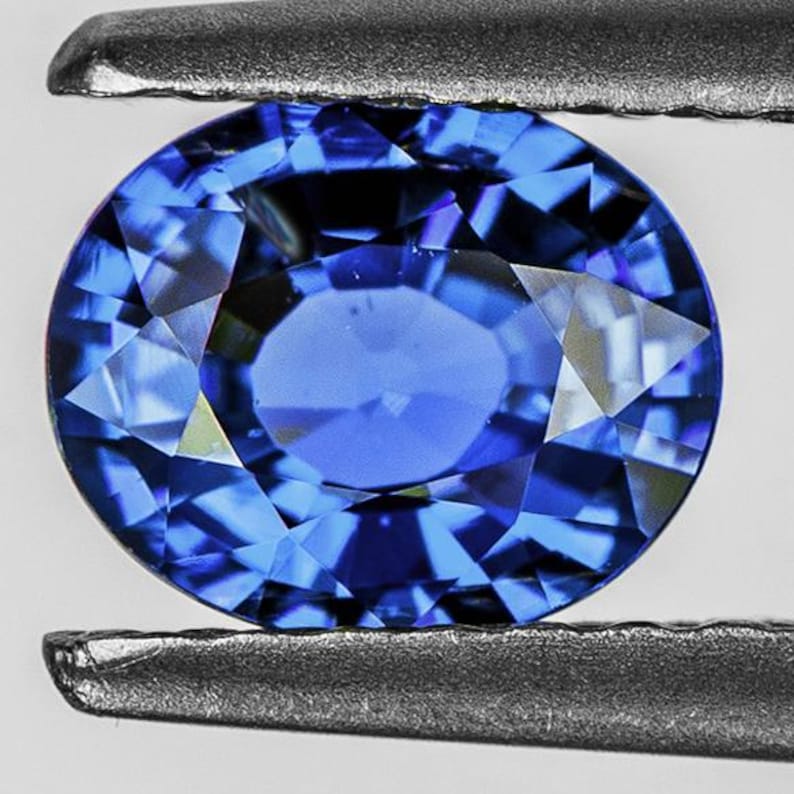 Natural Brilliant Intense Blue Sapphire 5x4 Mm 0.35ct Oval Faceted Cut ...