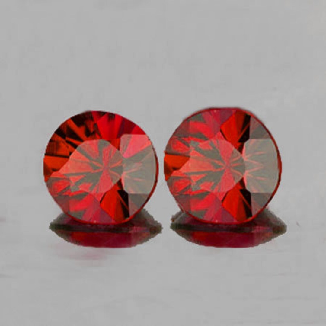 4.30 Mm 2 Pieces Round Natural Red Spinel [flawless-vvs Clarity ...