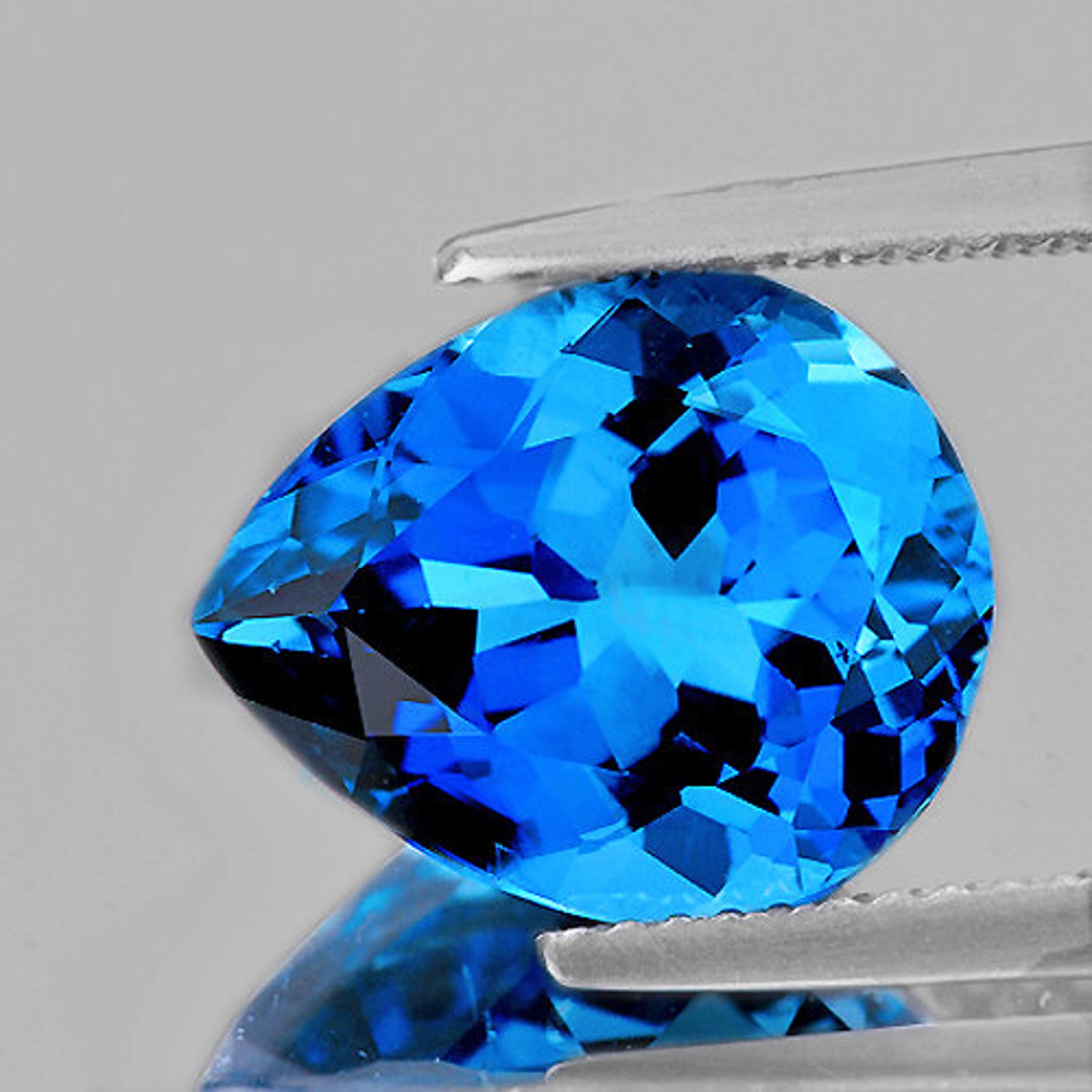 22x17 Mm Pear Natural Intense Swiss Blue Topaz 29.60cts - Etsy