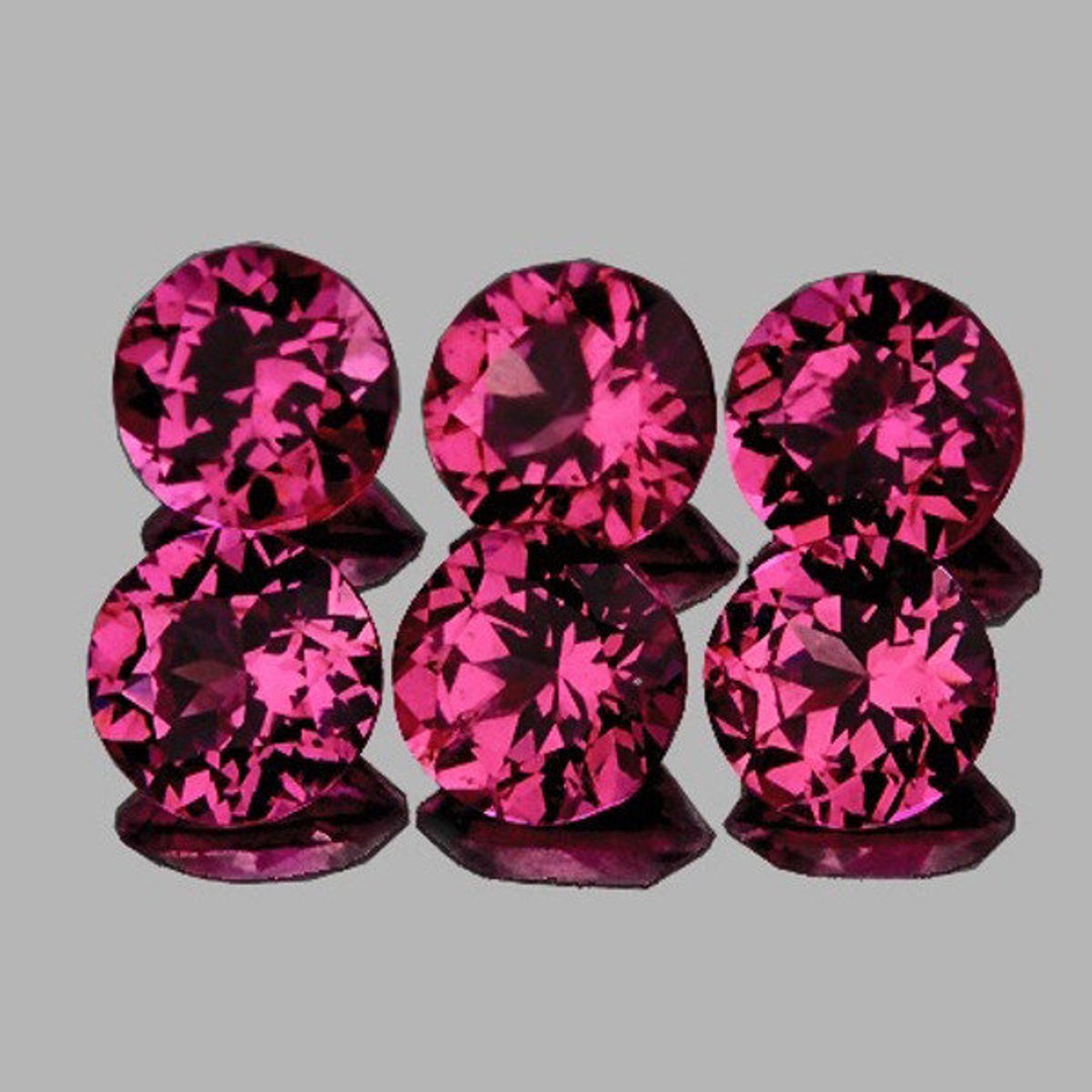 Natural Raspberry Pink Rhodolite Garnet 4 Mm 6 Pieces Flawless-vvs ...