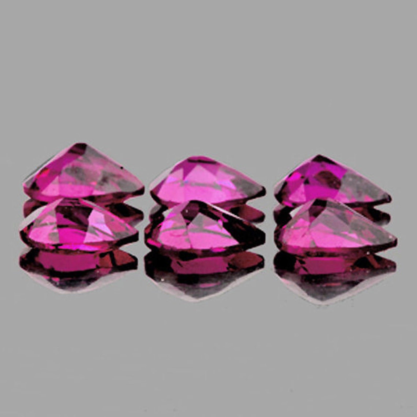 Natural Purplish Pink Rhodolite Garnet 6x4 Mm 6 Pieces Pear - Etsy