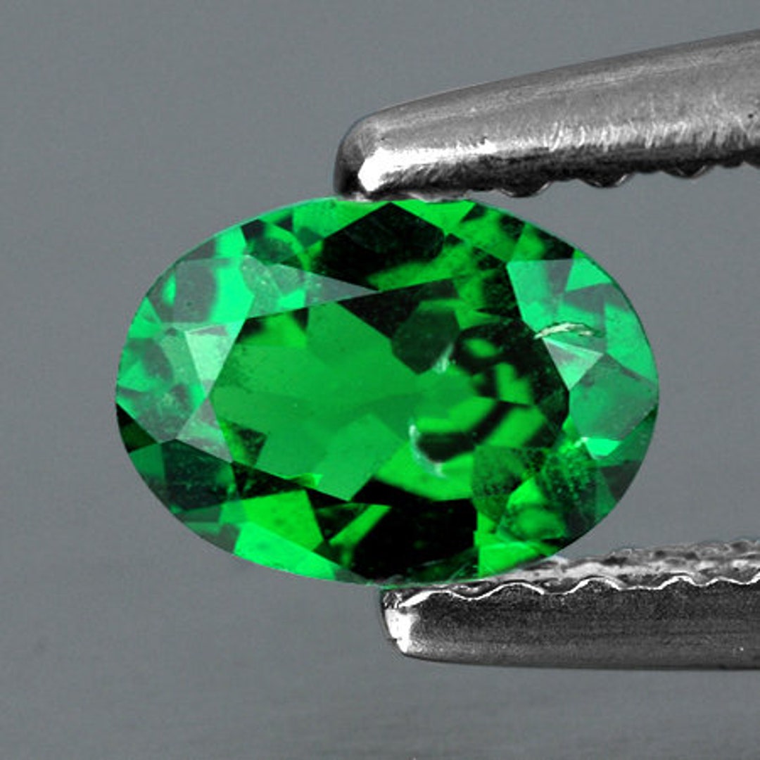 Natural Emerald Green Tsavorite Garnet 6x4 Mm 0.47ct 1 Piece Oval ...
