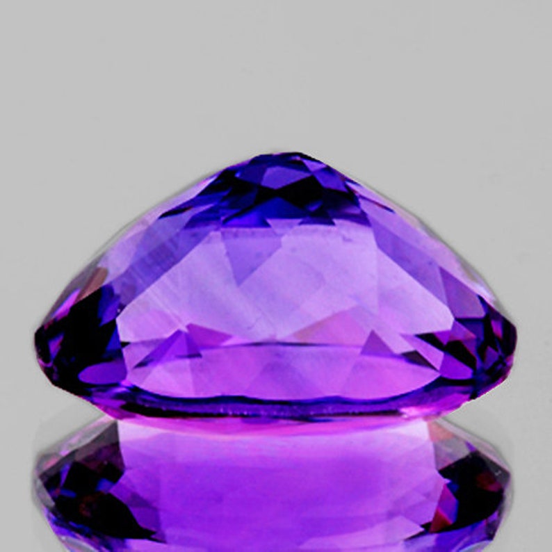 Natural Purple Amethyst 17x12.5 Mm 9.71cts Oval Faceted - Etsy