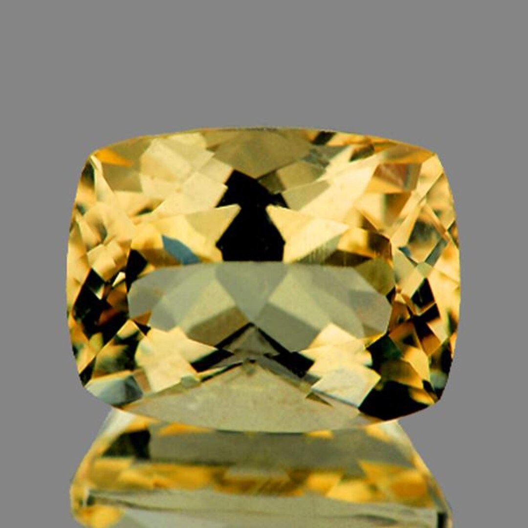 Natural Golden Yellow Beryl 'heliodor' 12.5x10 Mm 5.91ct Cushion ...