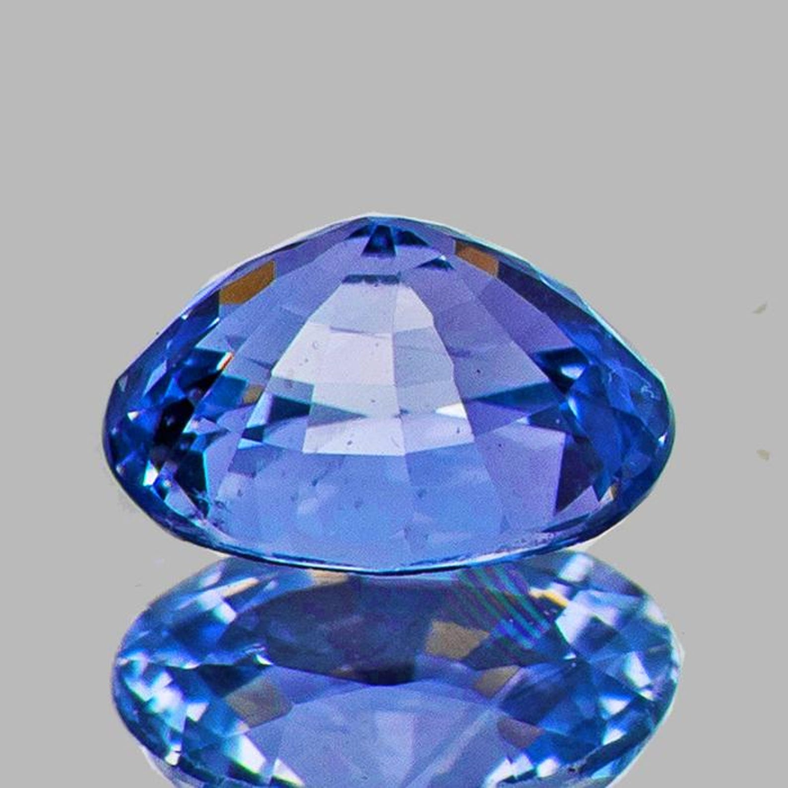Natural Brilliant Intense Blue Sapphire 5x4 Mm 0.35ct Oval Faceted Cut ...