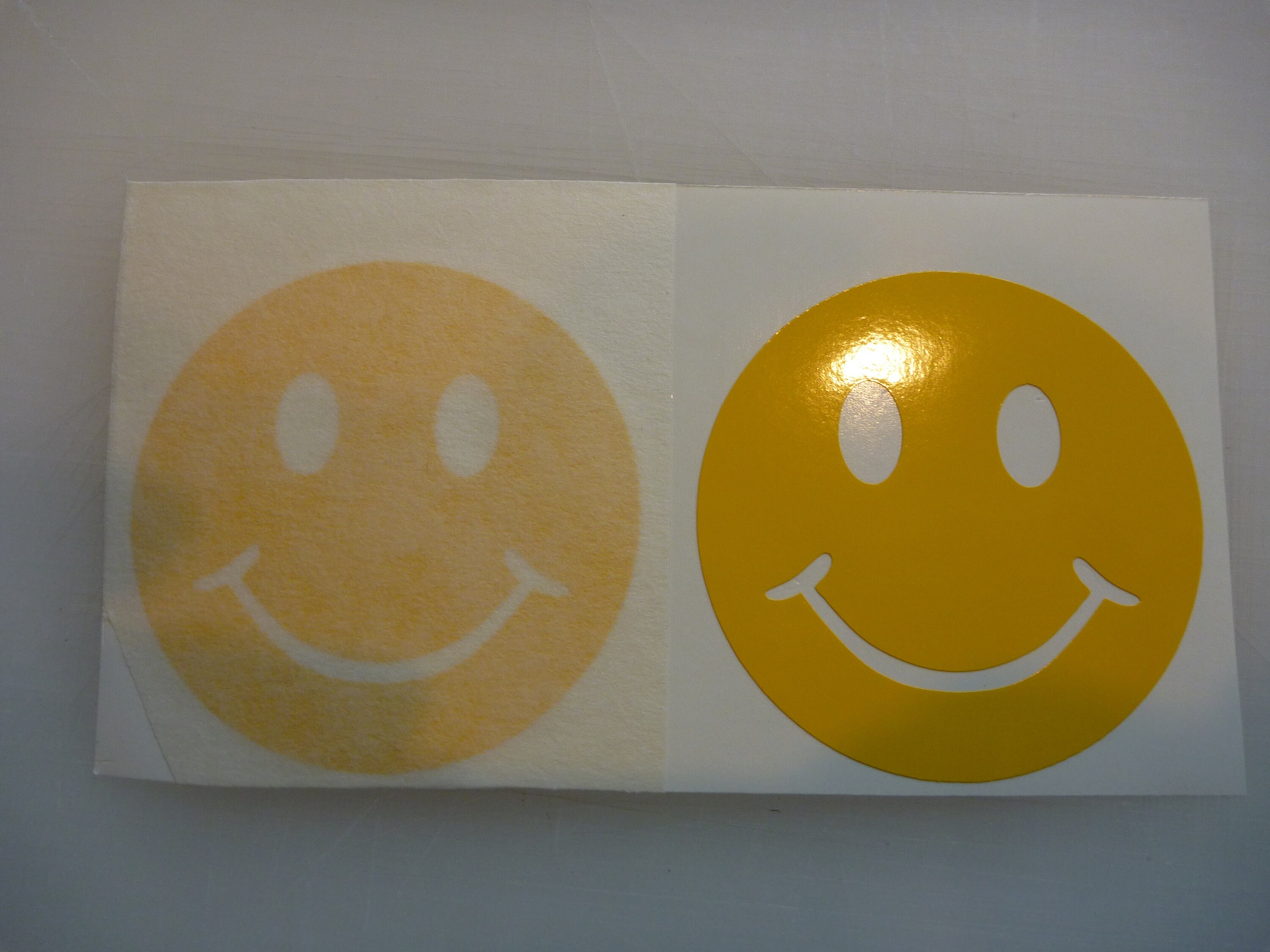 Yellow Smiley Face Decals Set of Five 5 - Etsy