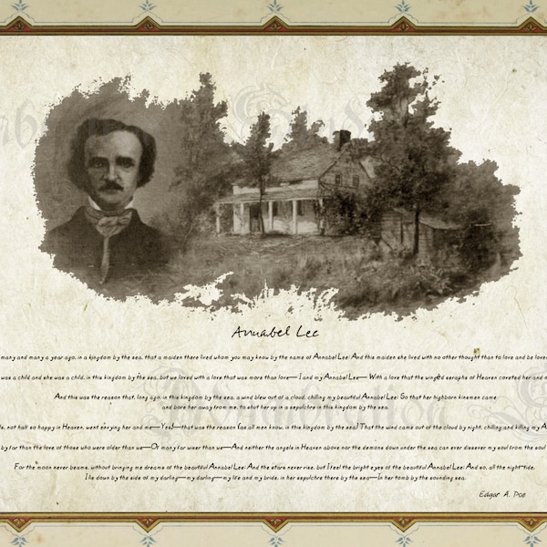 Edgar Allan Poe Annabel - Etsy