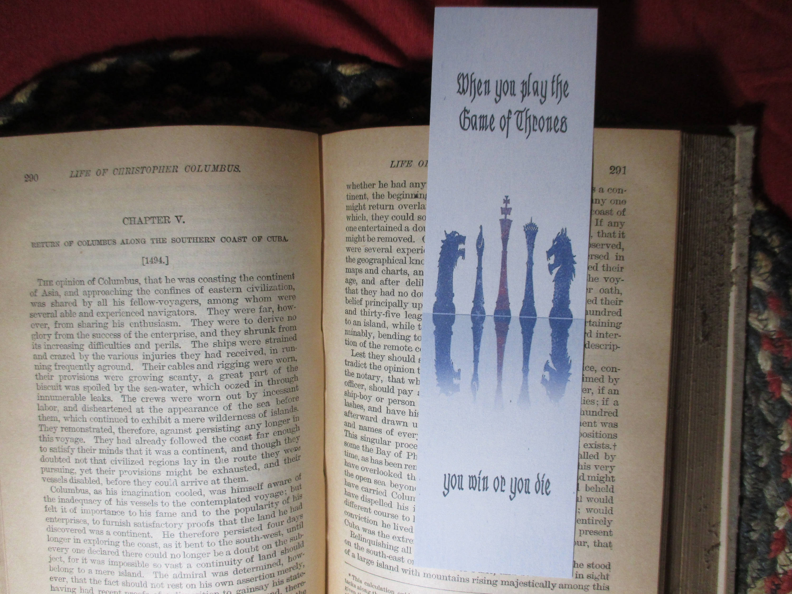 Game of Thrones 5 Bookmark Set Free Shipping Book Lovers | Etsy