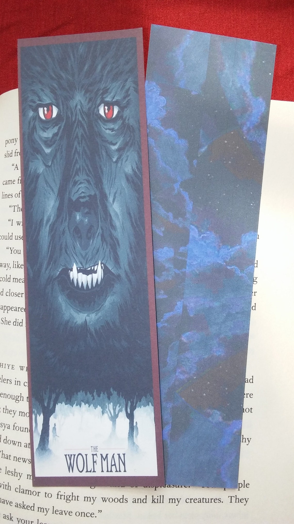 Wolf Man 5 Bookmark Set Wolfman Werewolf of London Curse - Etsy