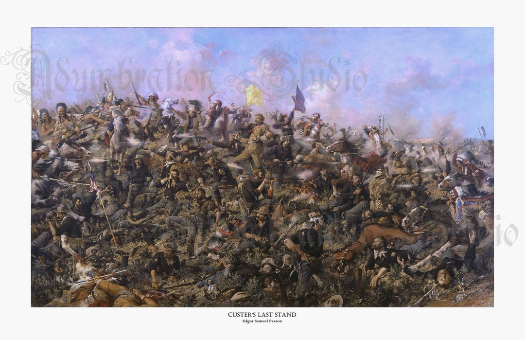 Custer's Last Stand, by Edgar Samuel Paxson 1899, Battle of the Little ...
