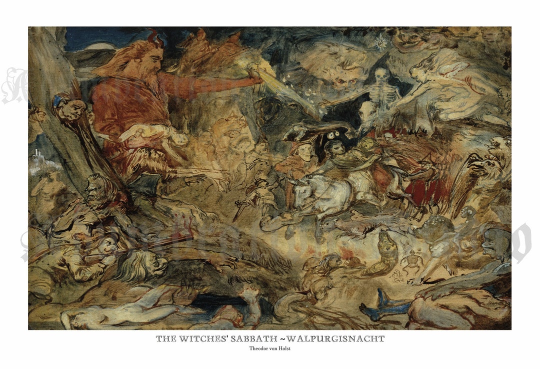 The Witches' Sabbath Walpurgisnacht by Theodor Von Holst, Saint ...