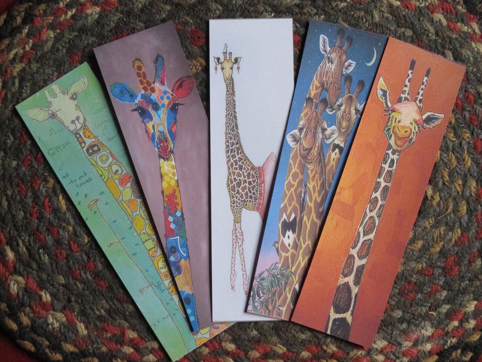 Whimsical Giraffe 5 Bookmark Set Animal Lovers Gift Set Book - Etsy