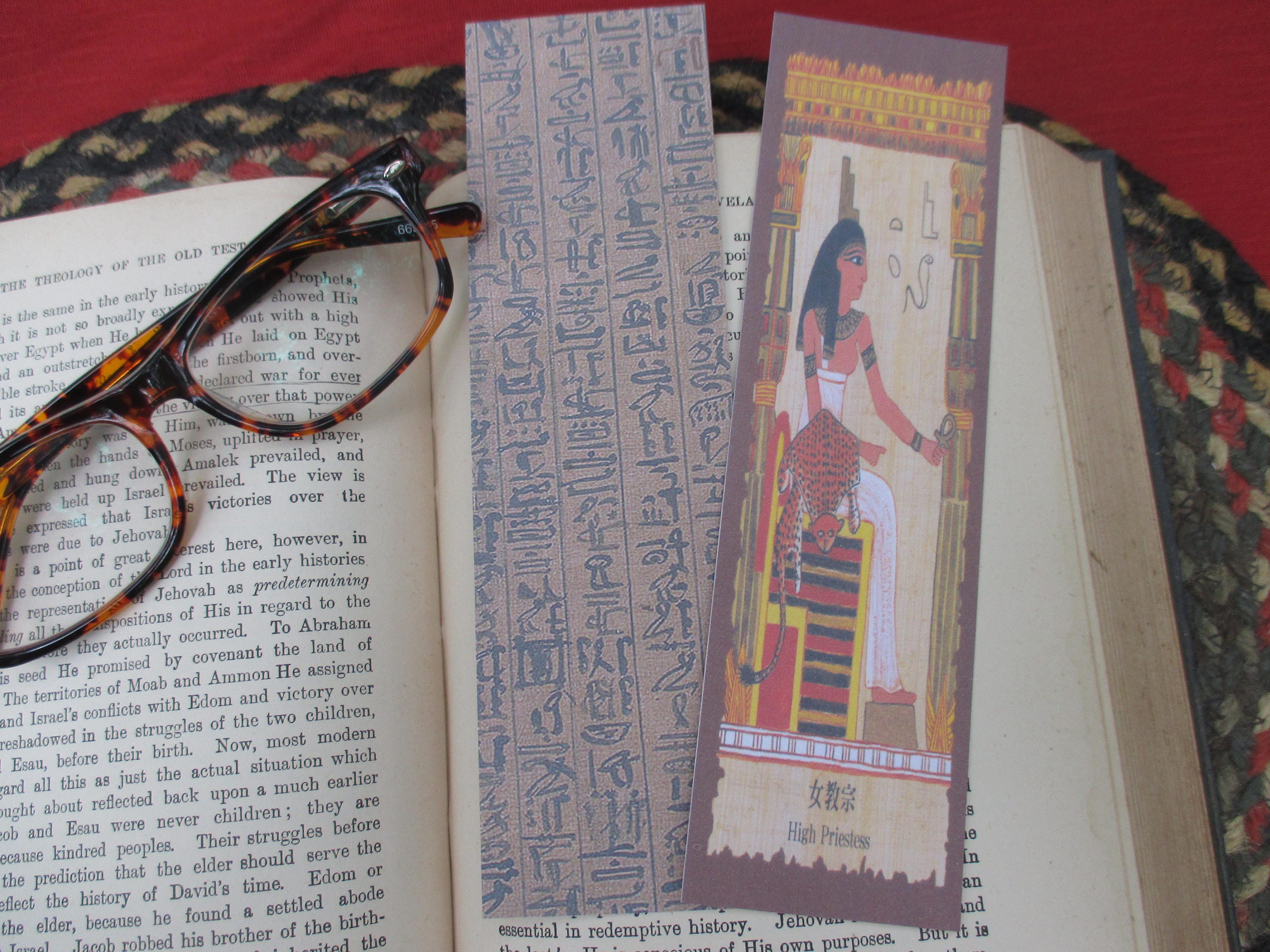 Egyptian Bookmark Set, Ancient Egyptian Priestess, Priest, Love ...
