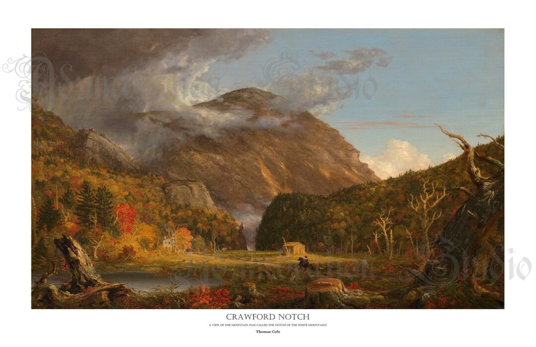 Crawford Notch, A View of the Mountain Pass Called the Notch of the ...