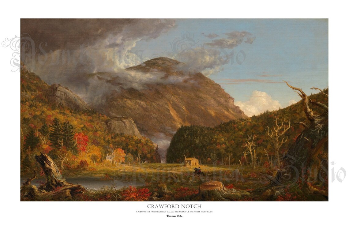 Crawford Notch, A View of the Mountain Pass Called the Notch of the ...
