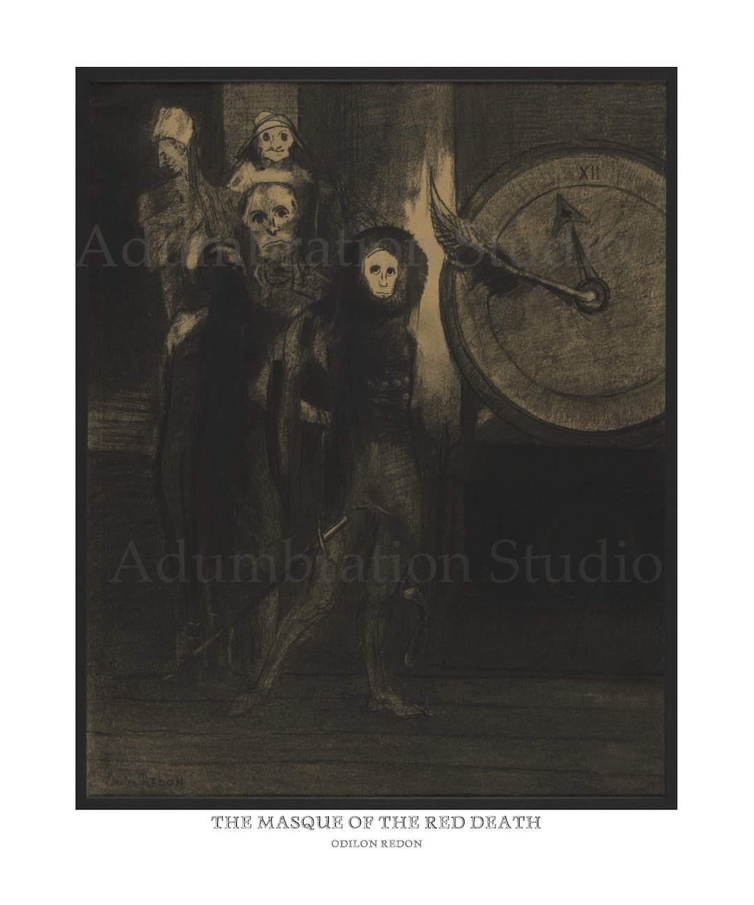 The Masque of the Red Death, by Odilon Redon, 1883 Edgar Allan Poe ...