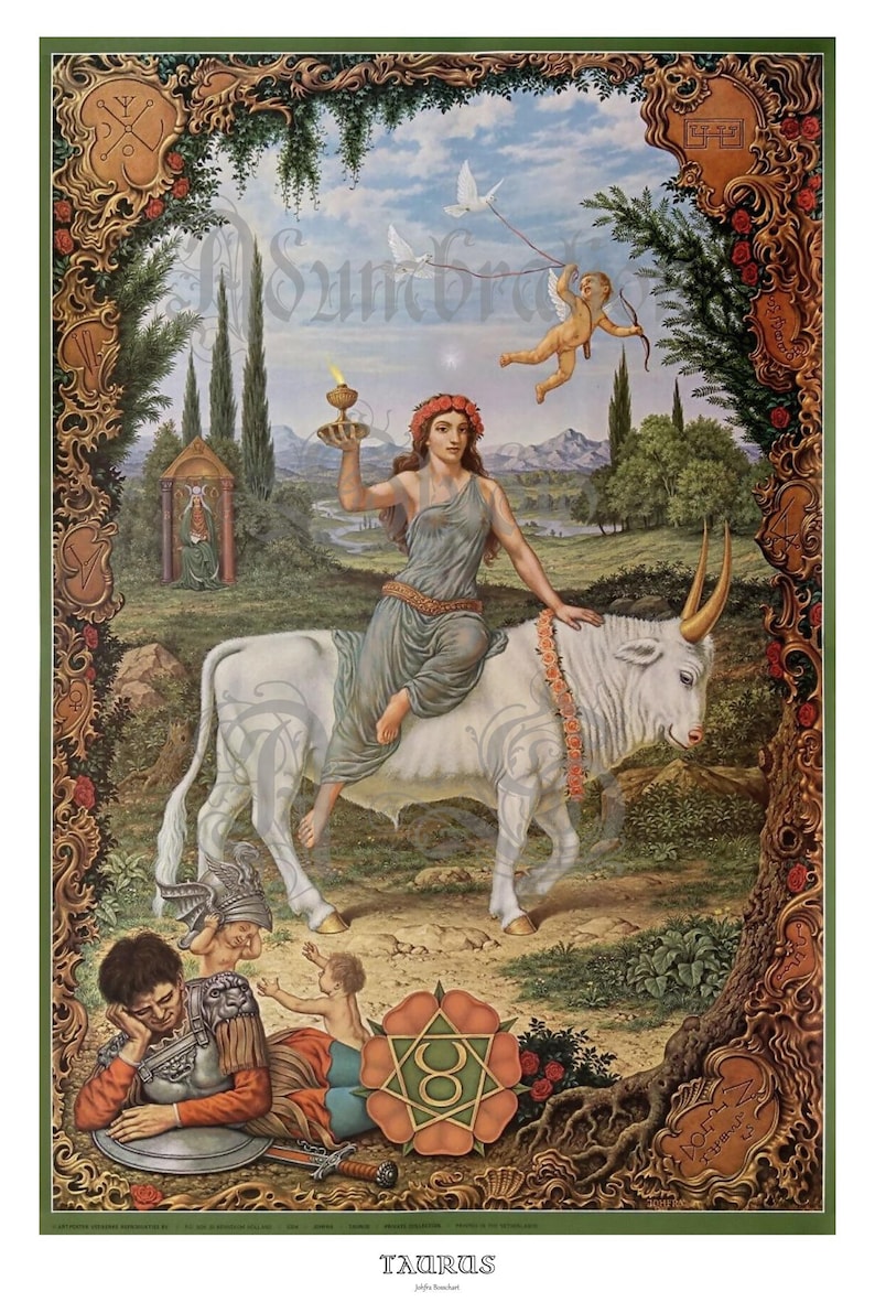 Johfra Bosschart Zodiac Series Folio 1 or Gift Set of 12 Prints, All 12 ...
