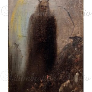 A Ghostly Vision, Francisco De Goya, Horned Reaper, Shrouded Wraith ...
