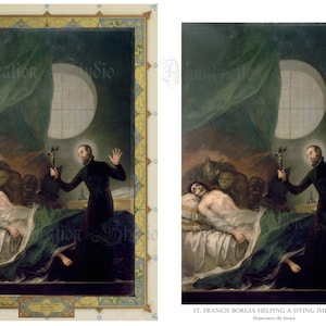 Goya Macabre Folio, Ghostly Vision, Saturn, St. Francis Borgia ...