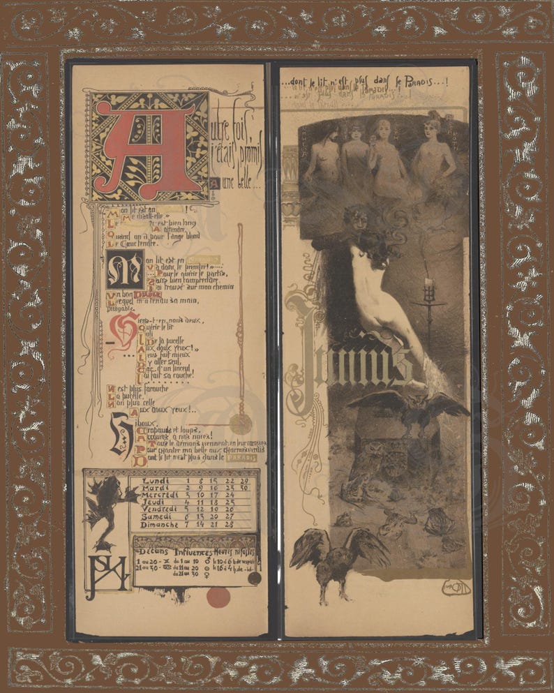 The Magical Calendar Folio, Set of 17 Prints, Manuel Orazi, Calendrier ...