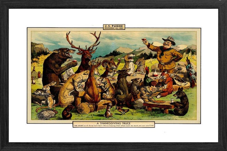 A Thanksgiving Truce, J. S. Pughe, Teddy Roosevelt, North American ...