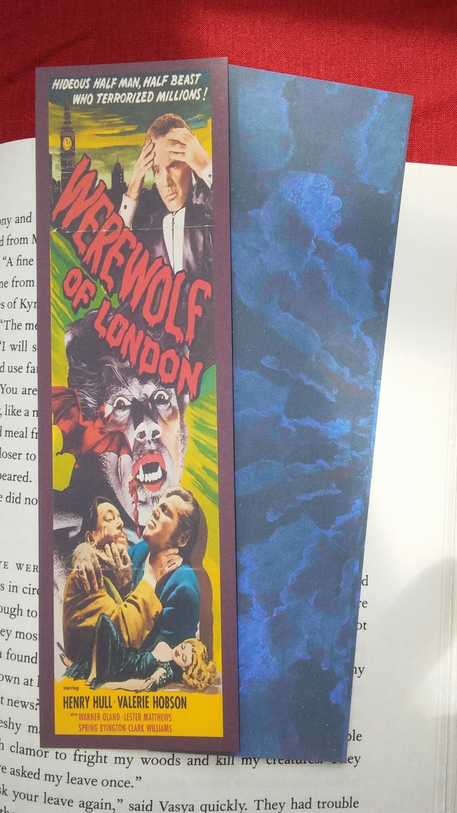Wolf Man 5 Bookmark Set Wolfman Werewolf of London Curse - Etsy