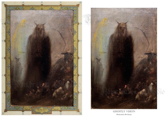Goya Macabre Folio Ghostly Vision Saturn St. Francis - Etsy