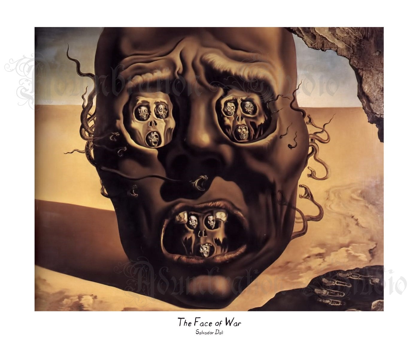 The Face Of War Salvador Dali