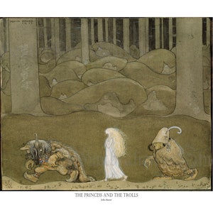 The Princess and the Trolls, the Changelings, by John Bauer, Swedish ...