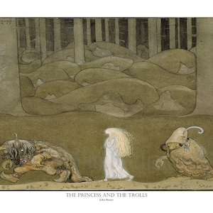 The Princess and the Trolls, the Changelings, by John Bauer, Swedish ...