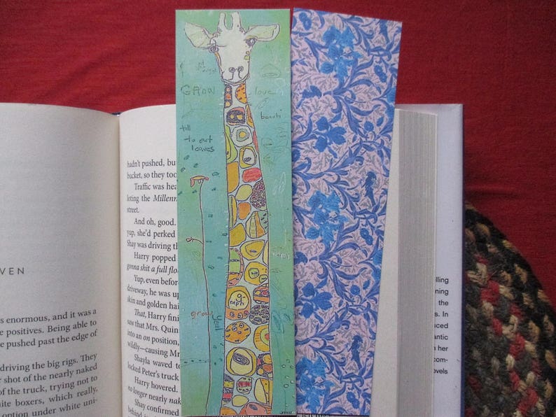 Whimsical Giraffe 5 Bookmark Set Animal Lovers Gift Set | Etsy