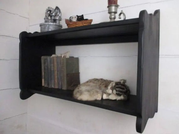 Primitive Bookshelf 3 Sizes Early American Hanging Bookcase | Etsy