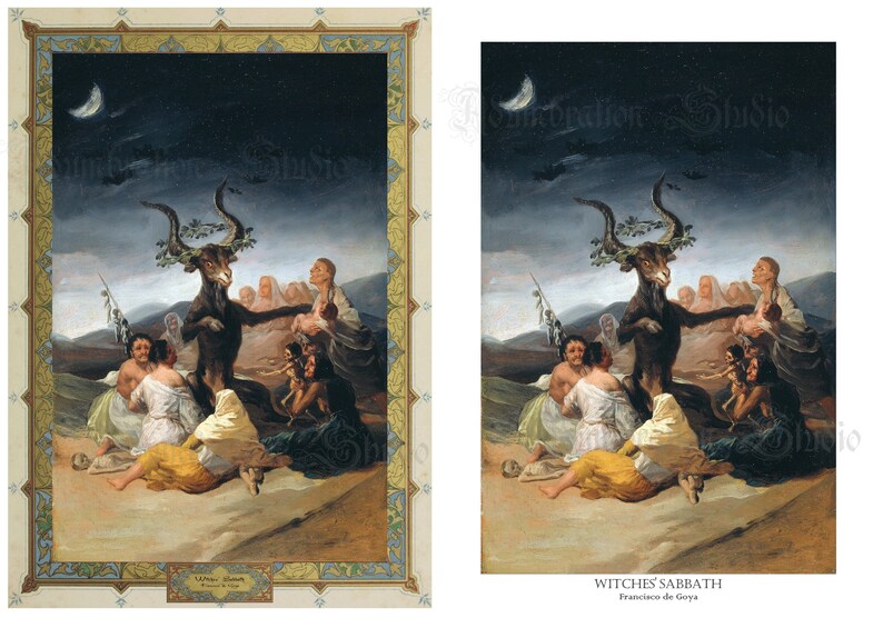 Goya Macabre Folio, Ghostly Vision, Saturn, St. Francis Borgia ...