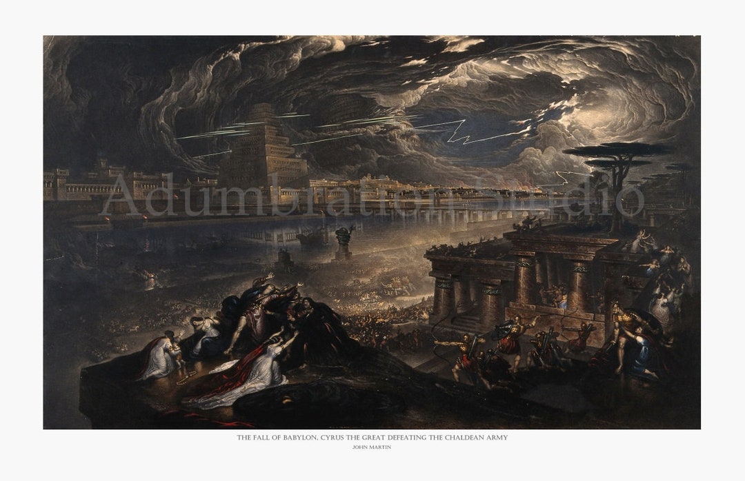 The Fall of Babylon, Cyrus the Great Defeating the Chaldean Army, by ...