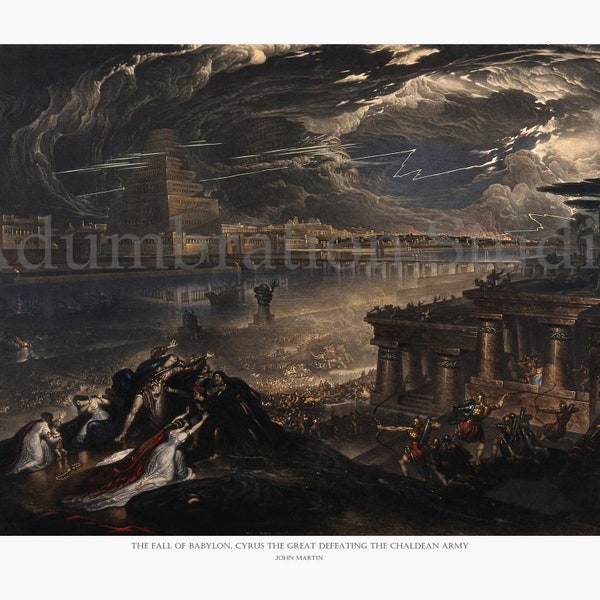 Fall of Babylon Canvas - Etsy