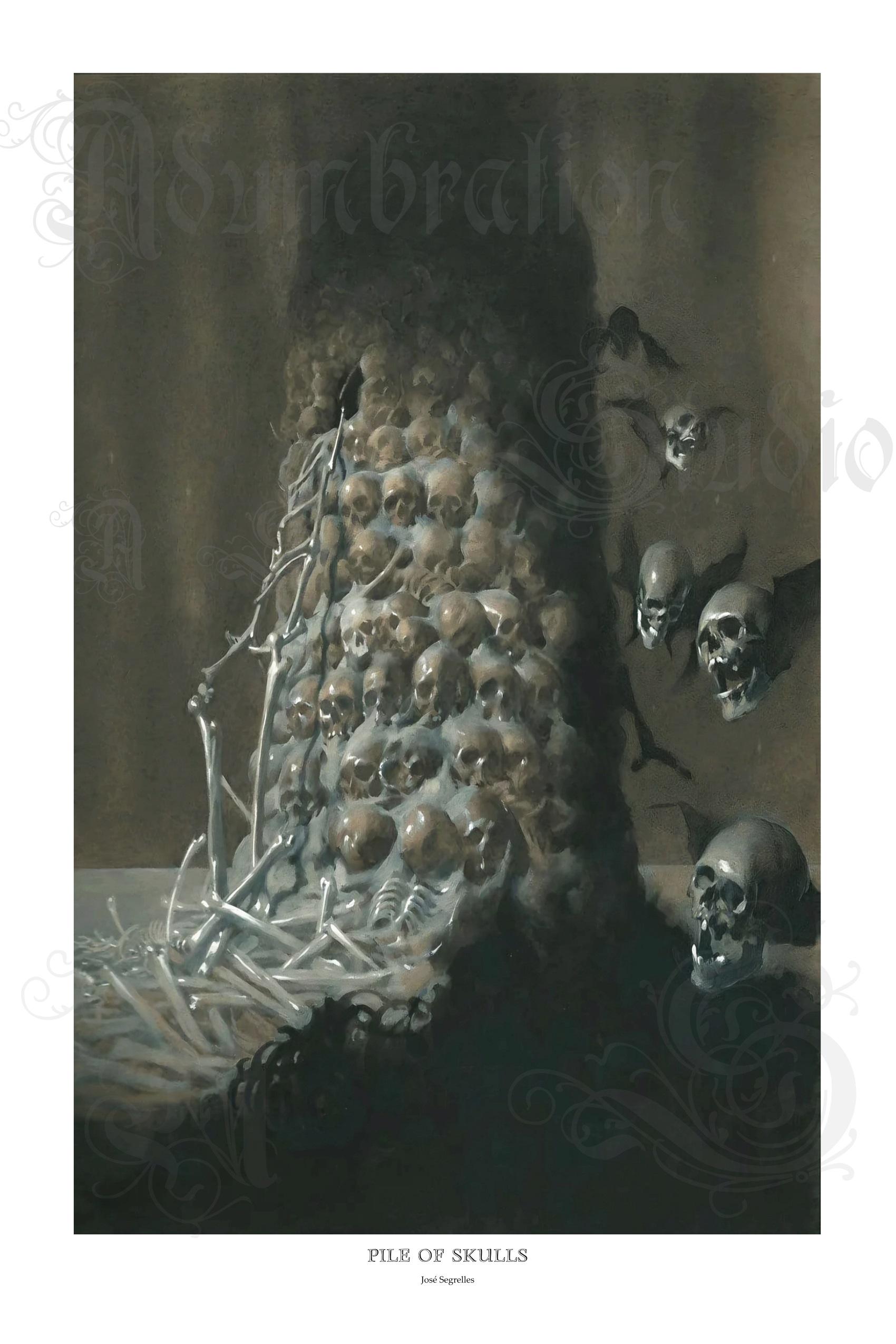 Pile of Skulls, Circa 1920 by José Segrelles, Ladder of Bones, Tower of ...
