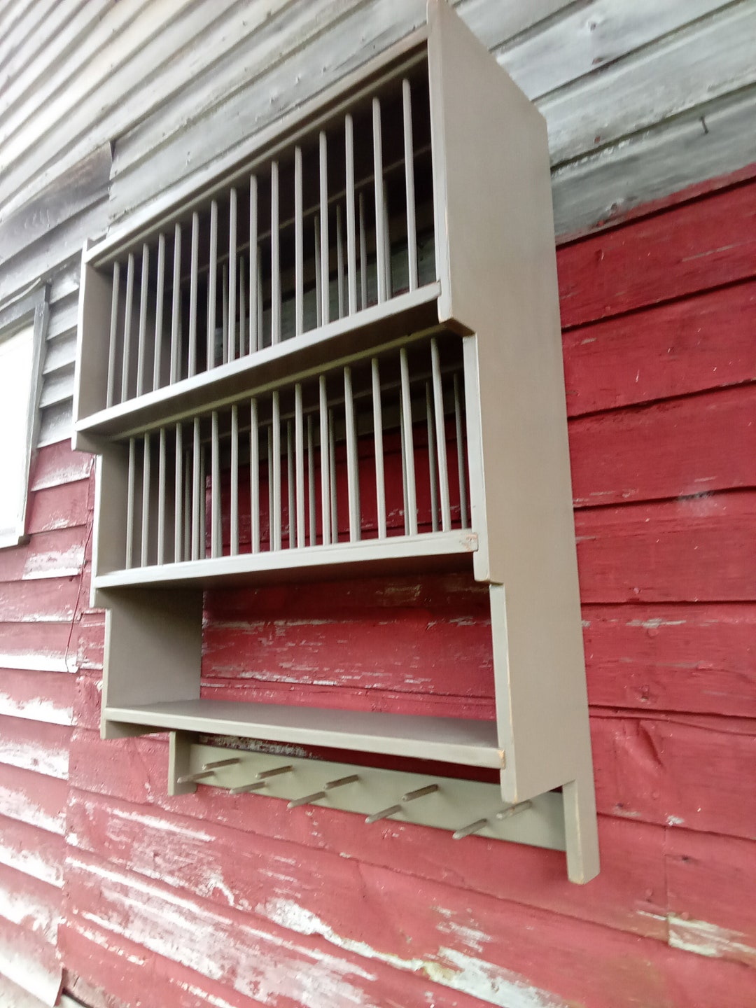 Craftsman Farms 3 Tier Hanging Plate Rack, Stickley Style American ...